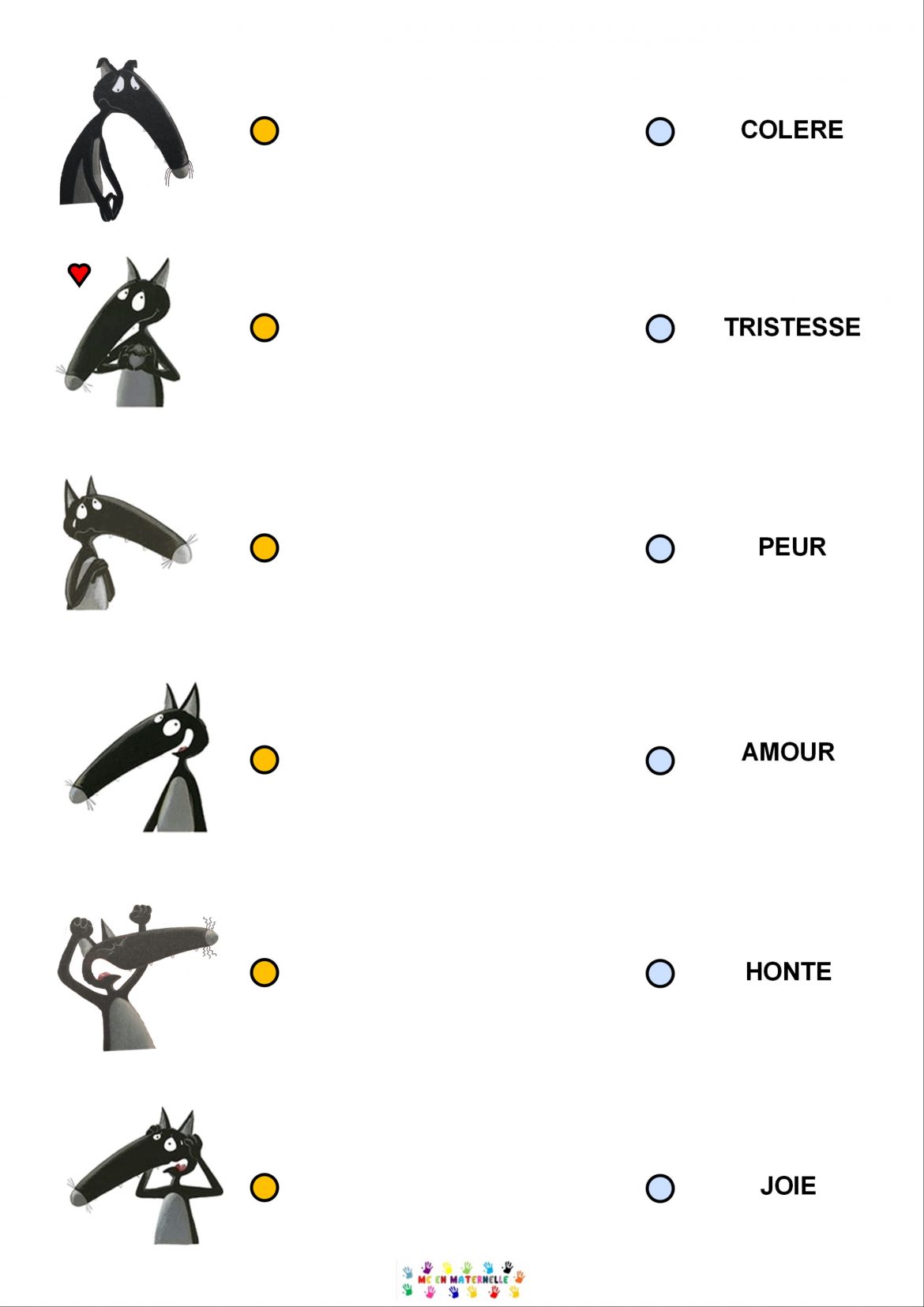Le loup qui apprivoisait ses émotions – MC en maternelle