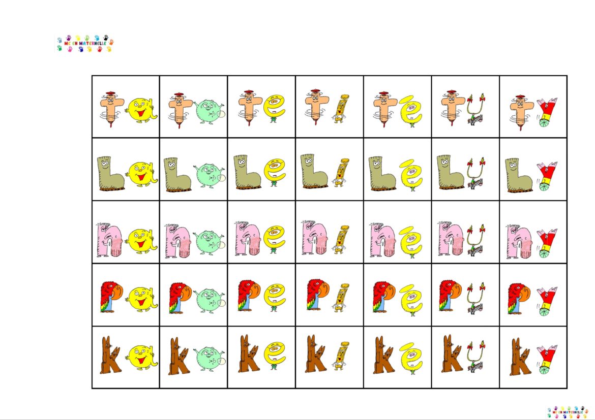 Composer des syllabes avec les alphas – MC en maternelle Composer des syllabes avec les alphas – MC en maternelle