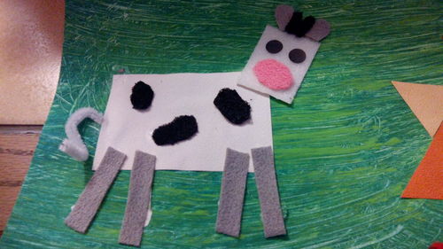 Les animaux de la ferme – art visuel – MC en maternelle