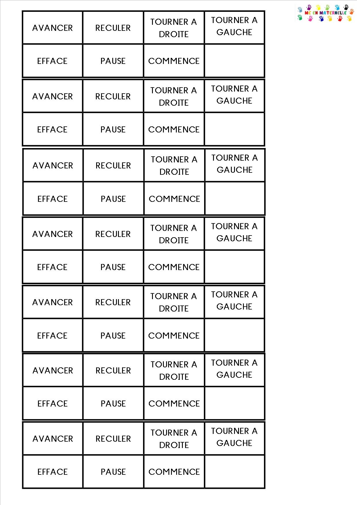 Séquence 1 – Découverte des robots Blue-Bots – MC en maternelle