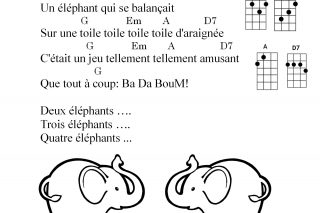 Un éléphant qui se balançait pour ukulélé – MC en maternelle