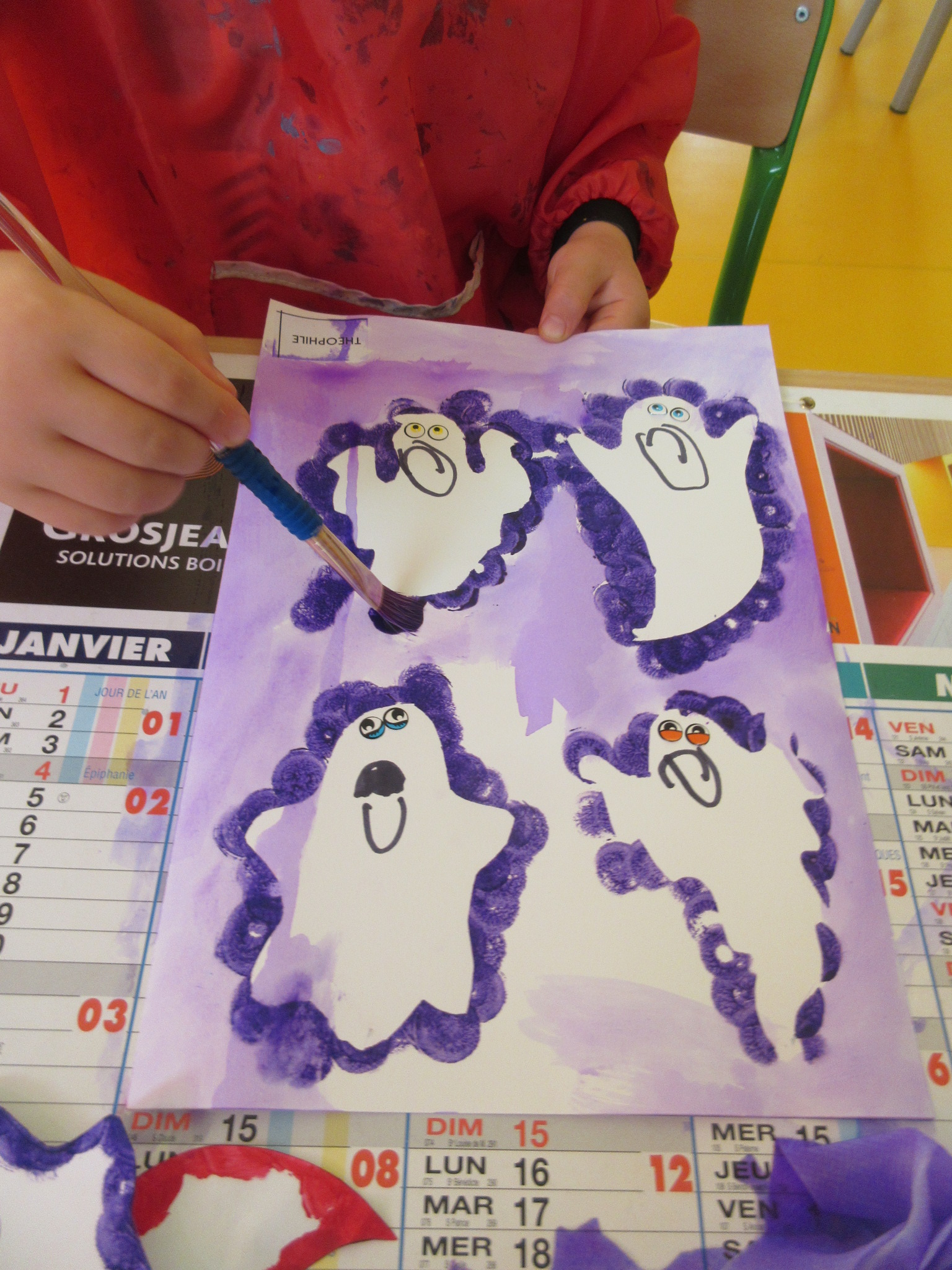 Notre mur de fantômes – MC en maternelle