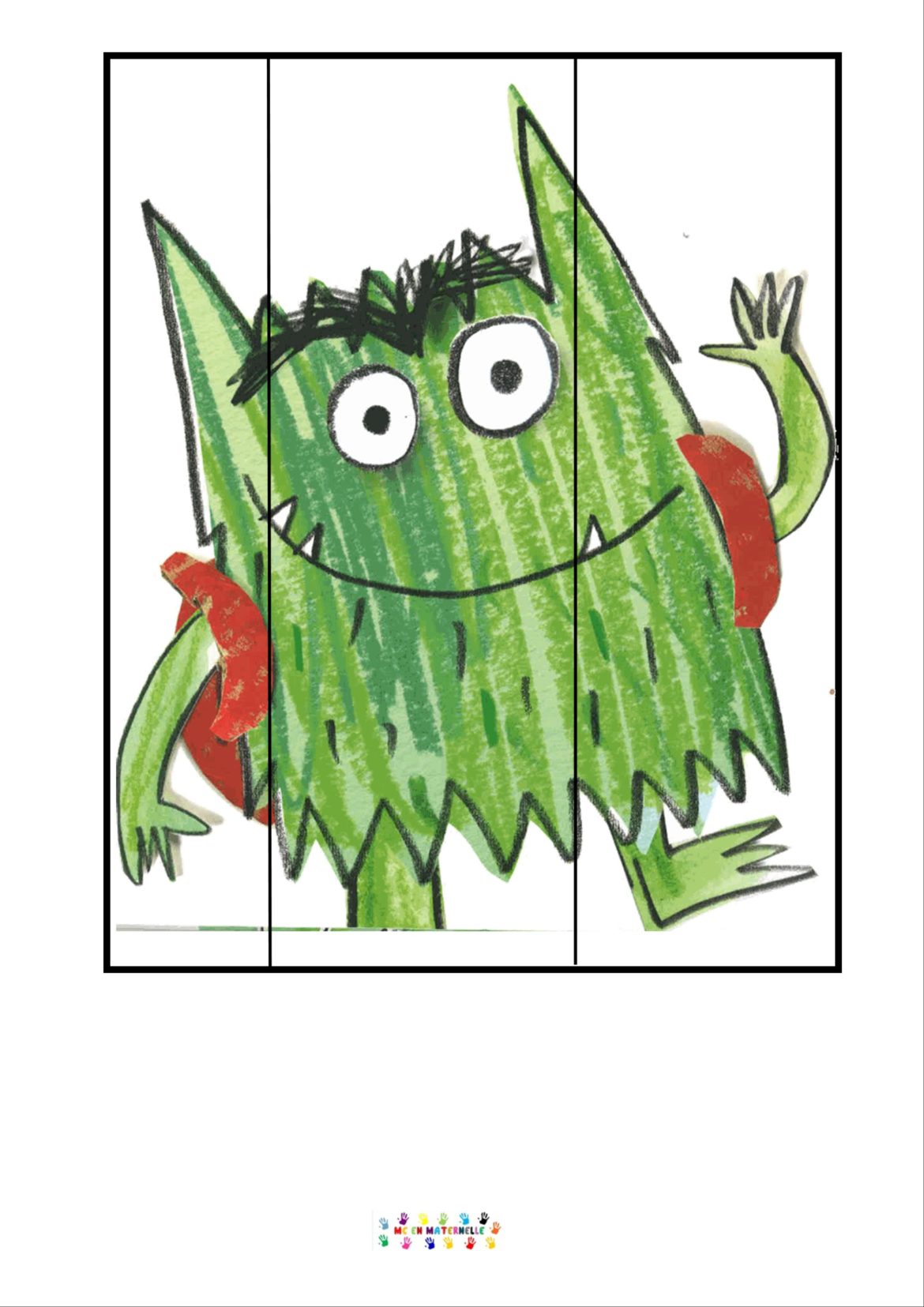 Le monstre des couleurs va à l’école : Puzzle des personnages – MC en ...