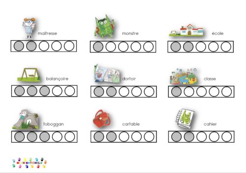 Le monstre des couleurs va à l’école : compter les syllabes – MC en ...