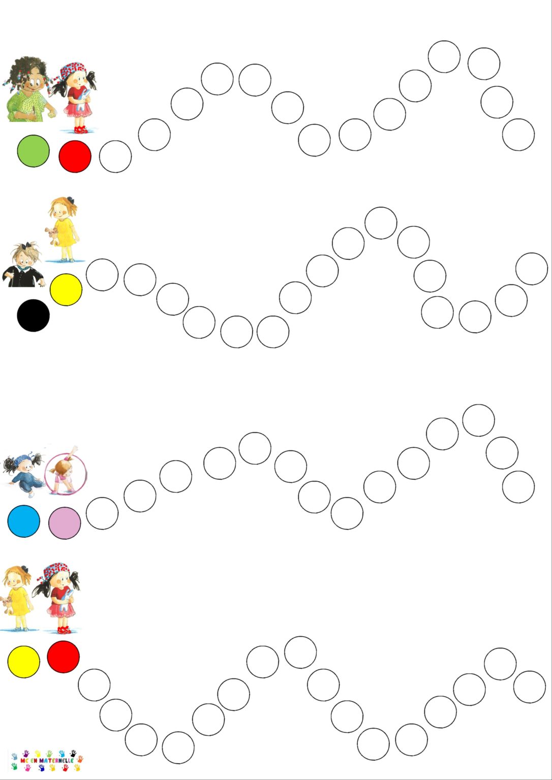Rebecca Blabla : Gommettes et algorithmes pour MS et GS – MC en maternelle