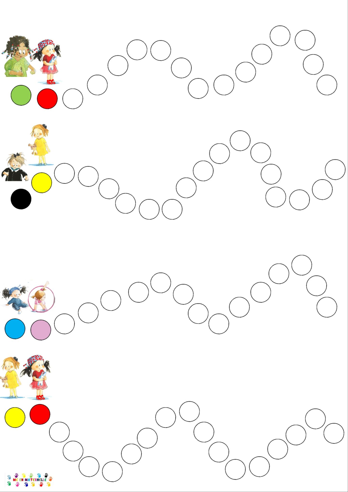 Rebecca Blabla : Gommettes et algorithmes pour MS et GS – MC en maternelle