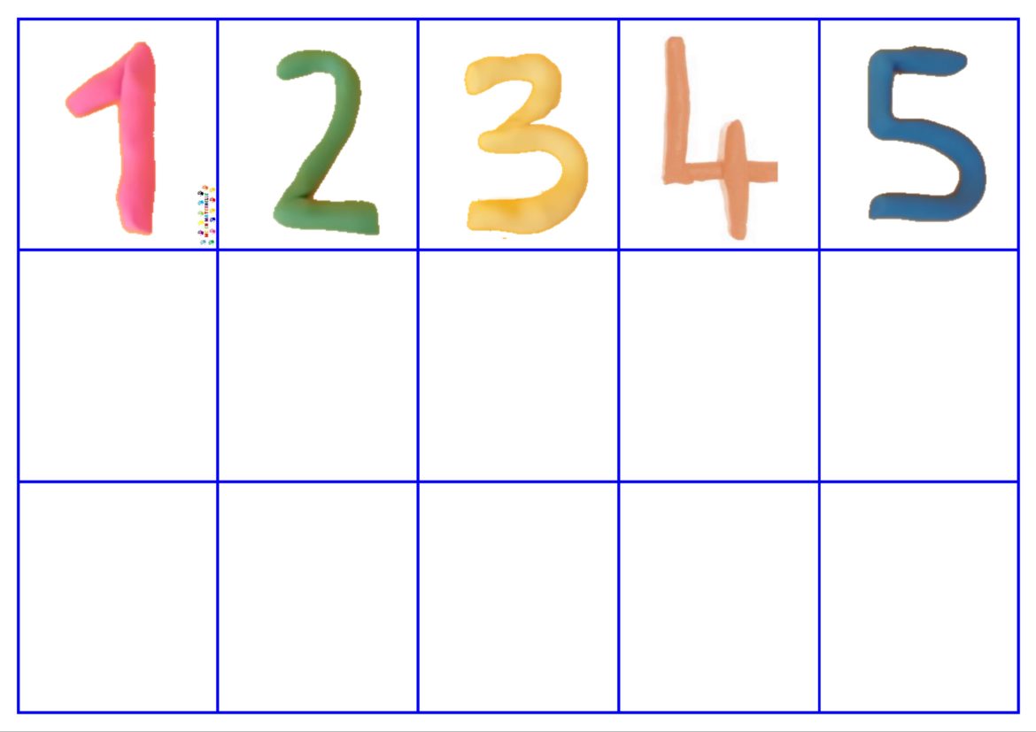 Les chiffres en pâte à modeler – MC en maternelle