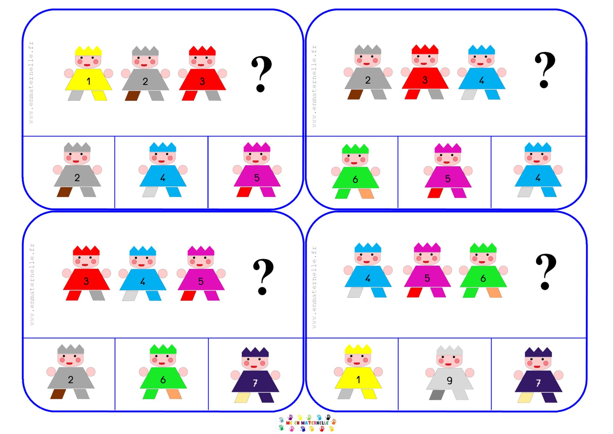 nombre manquant – MC en maternelle