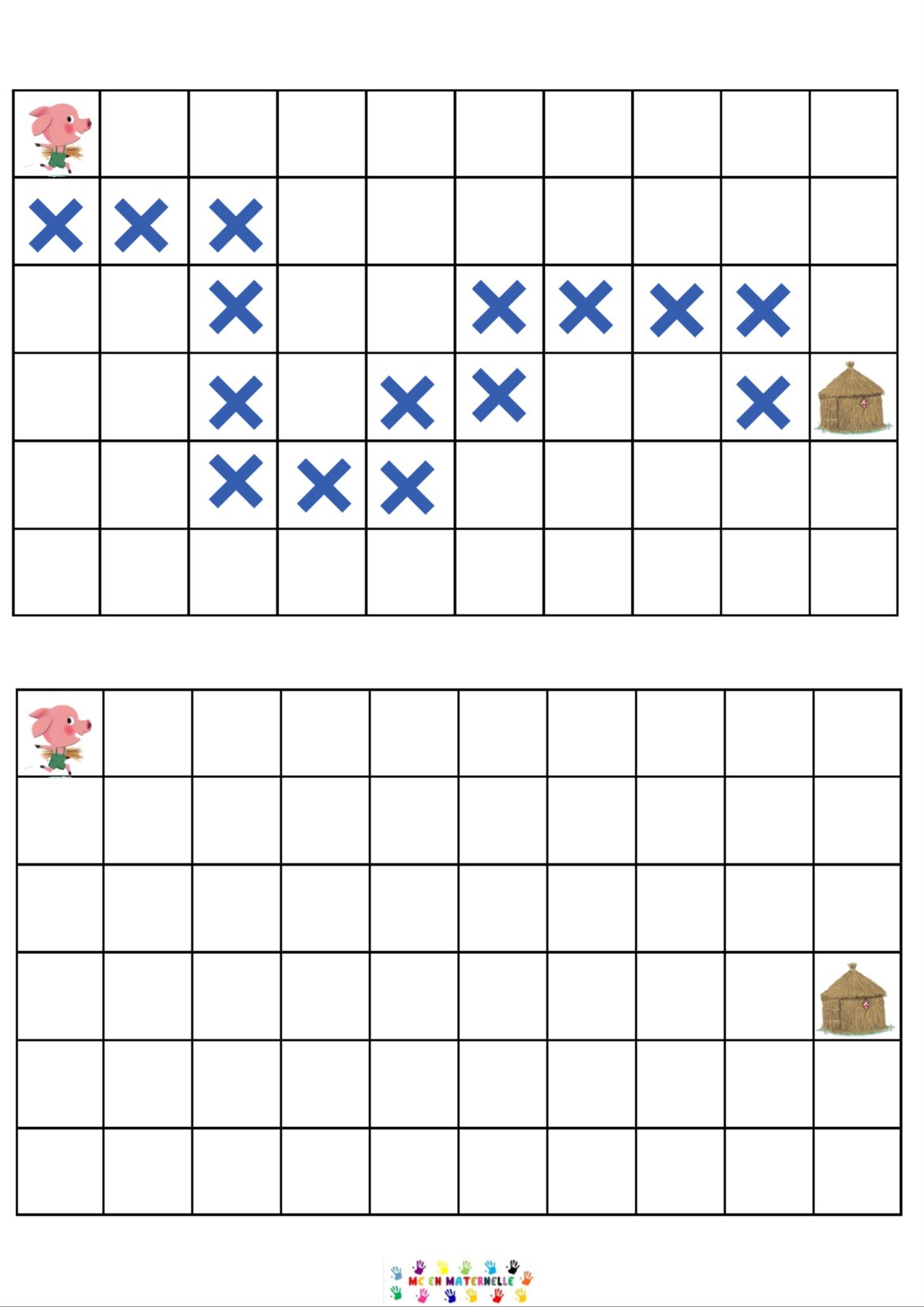 les trois petits cochons : retrace le chemin jusqu’à la maison – MC en ...