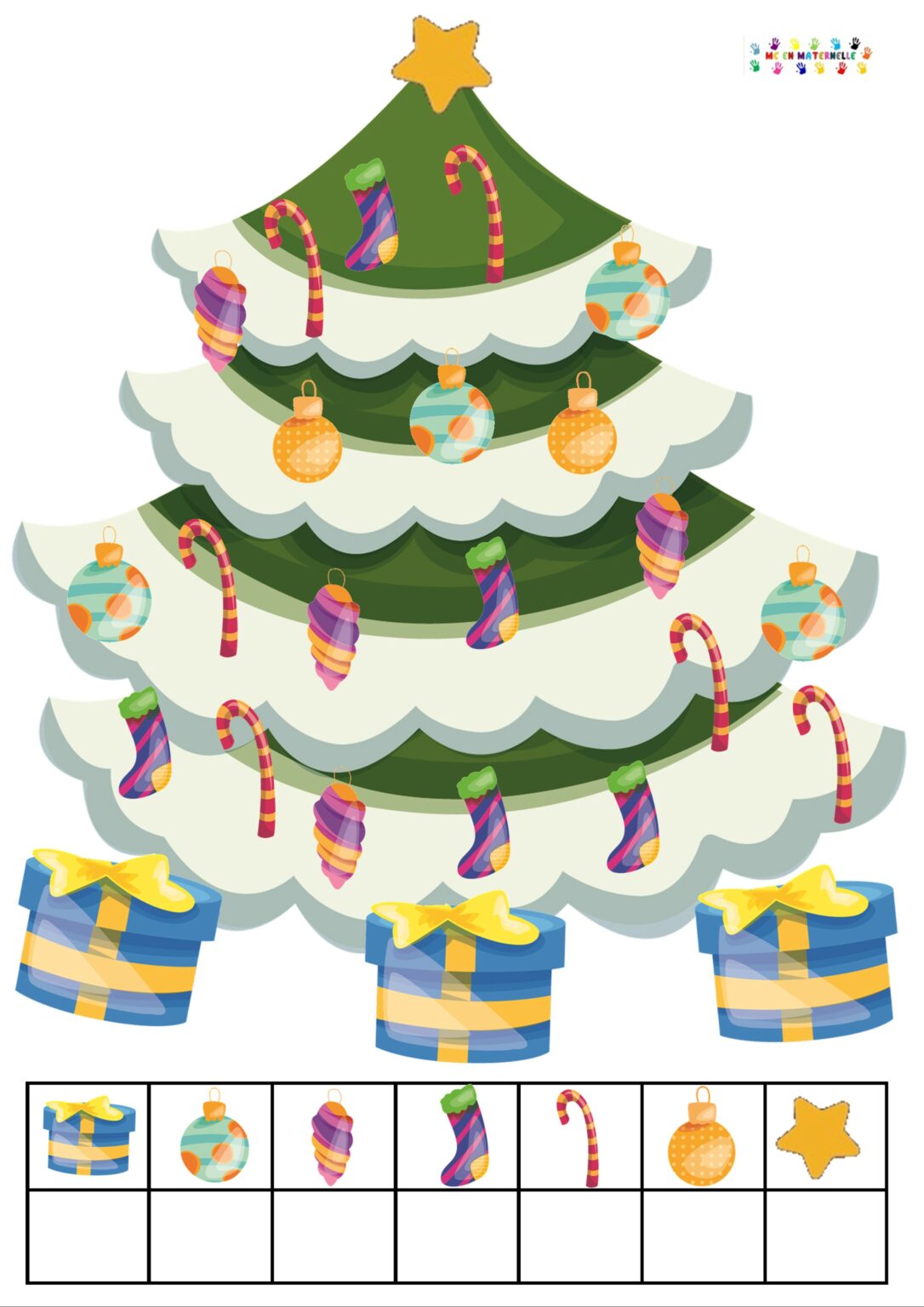 Cassiopée et l’étoile de Noël : cherche et compte – MC en maternelle