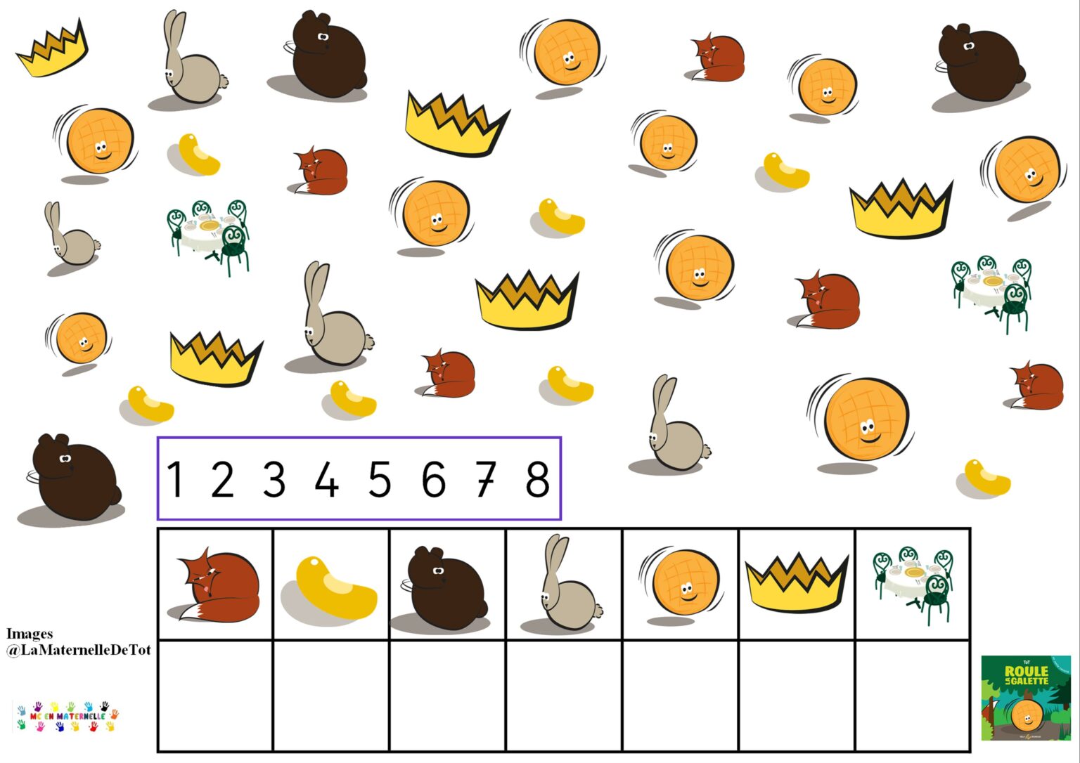 Roule la galette : cherche et compte (MS et GS) – MC en maternelle